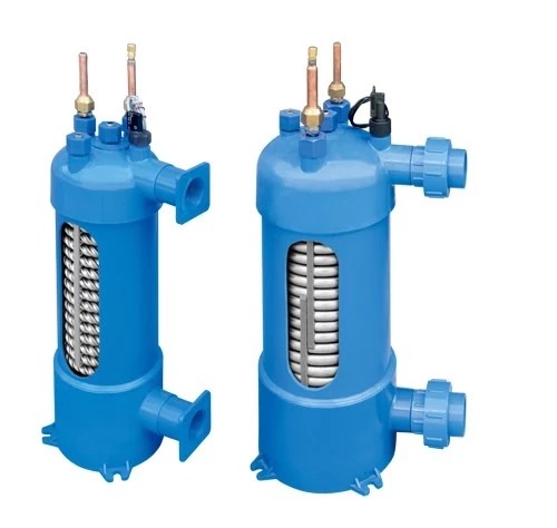 Refrigerator Heat Exchanger Titanium Coil With PVC Shell For Swimming ...