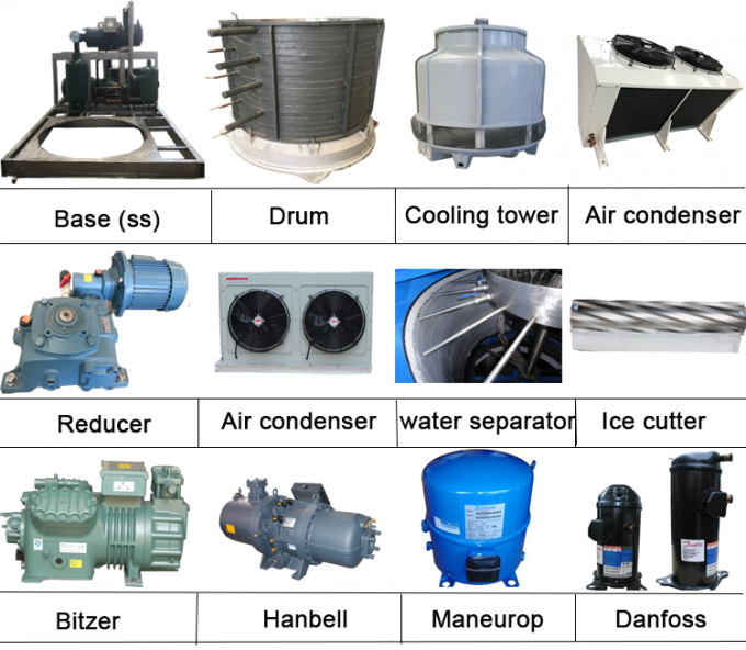 Ecoice 5Ton/Day Flake Ice Making Machine for Seafood & Fishery