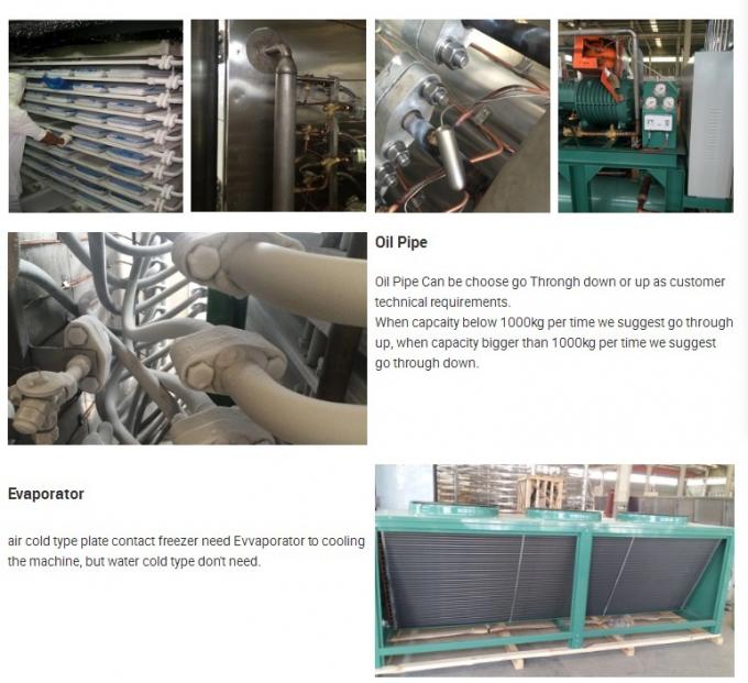 Contact Plate Freezer Blast Freezing Machine for shrimp fish